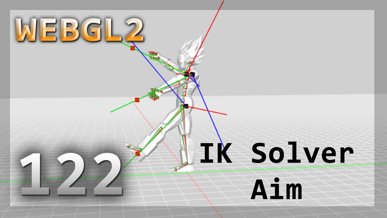 WebGL2 : 122 : IK Solver Aim - YouTube