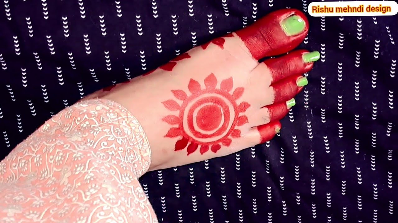 Simple alta designs || bangali aalta design || mahawar ka easy design ...