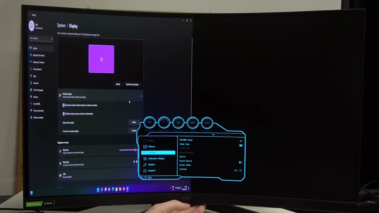 How to Change Aspect Ratio on PIP & PBP Modes in Samsung Odyssey G7 ...