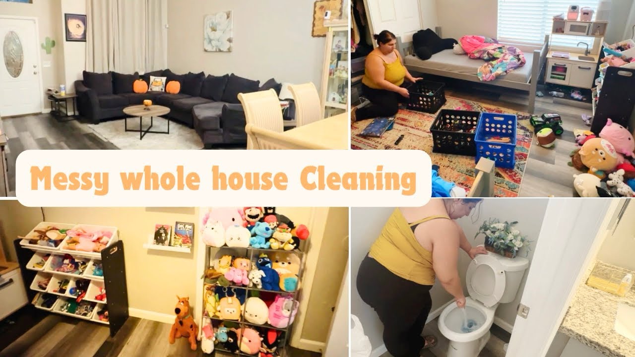 EXTREME Whole House Clean With Me | Realistic Messy House Cleaning ...