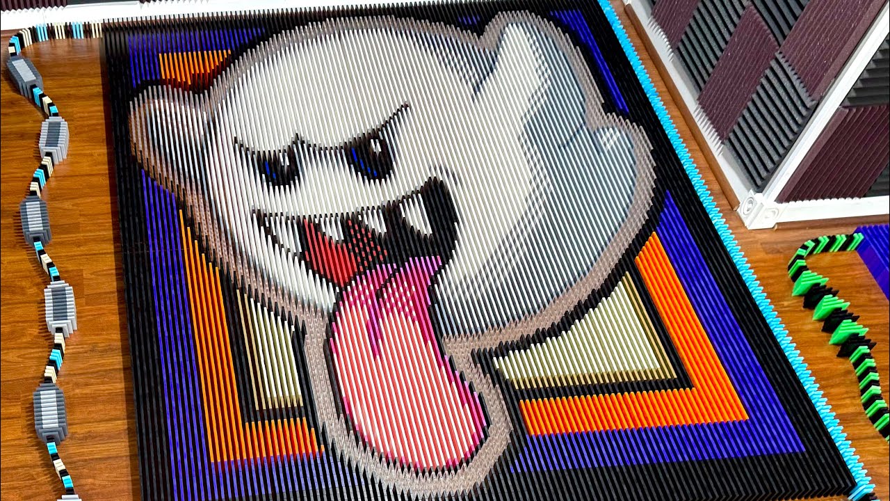 Boo from Super Mario Bros in 22,781 Dominoes! - YouTube