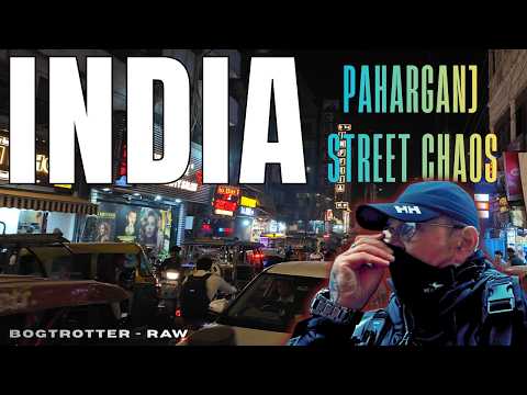 The Most Chaotic Street in the World? | Night Walk Paharganj, Delhi