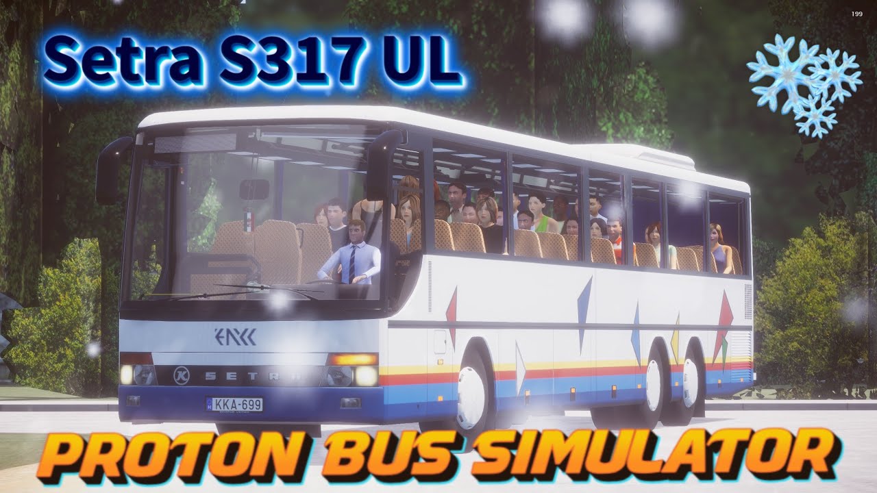 Setra S317 UL в снежное утро по карте Понаех - Сити в Proton Bus ...