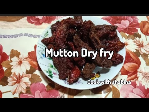 Mutton dry fry | mutton starter by Cook with shabina - YouTube