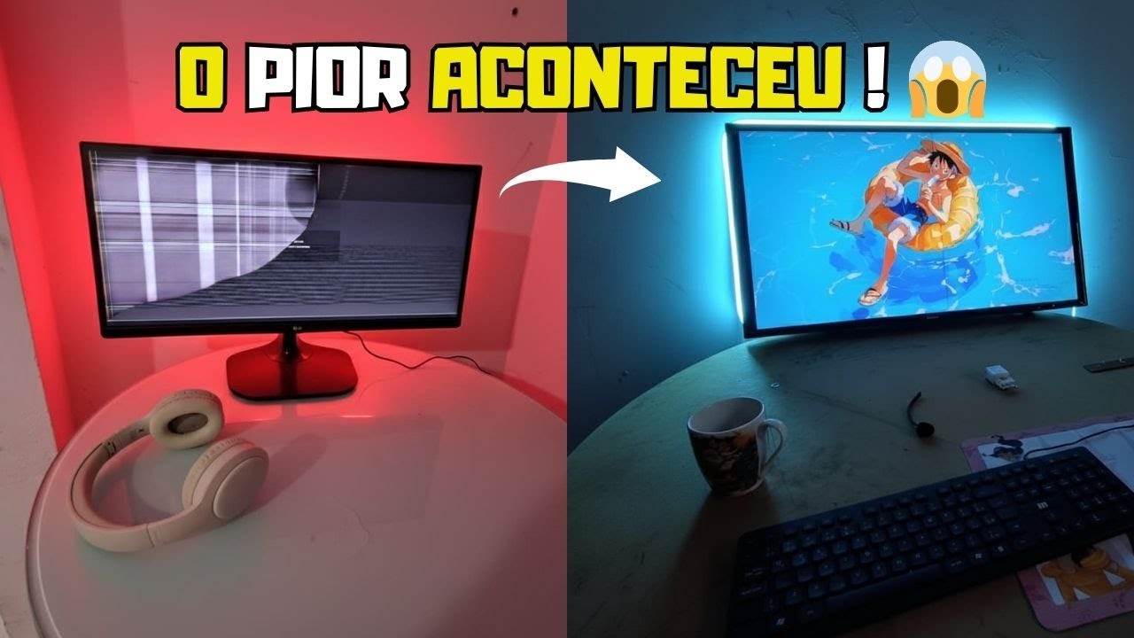 ROTINA DE UM GAMER QUE TRABALHA: O PIOR ACONTECEU! 😱 - YouTube