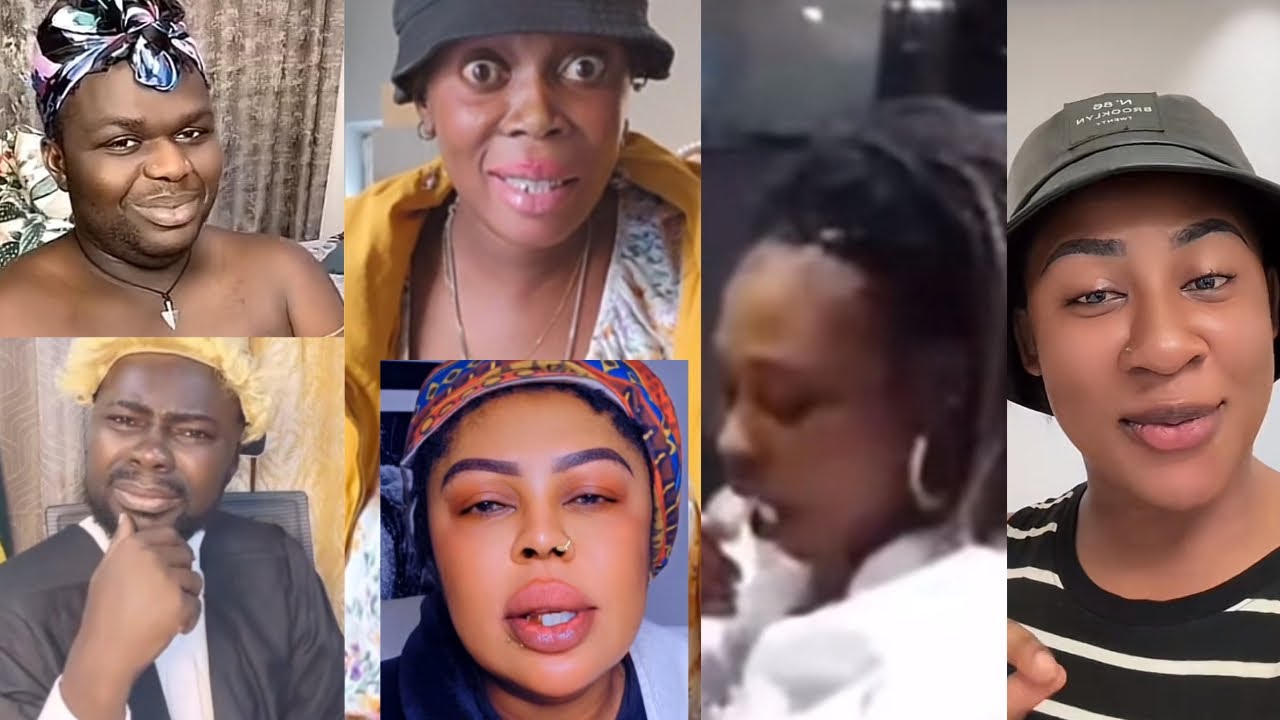 Ghana Vida F!re Afiaschwar & Malouy as Madea cr! For h€lp + show k!dz ...