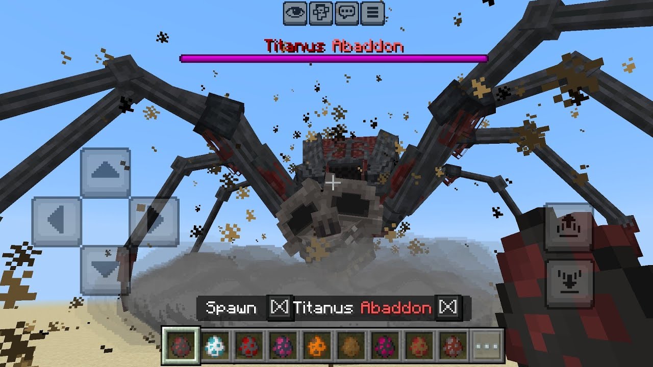Titanus Abaddon | Godzilla Legacy Of Titans ADDON in Minecraft PE - YouTube