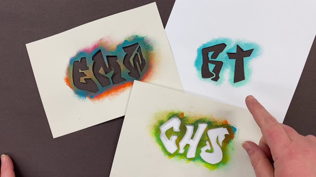 Stencil Making (Graffiti Tag) - YouTube