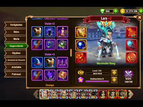 Hero Wars - Lars at max stats Red+2 - YouTube