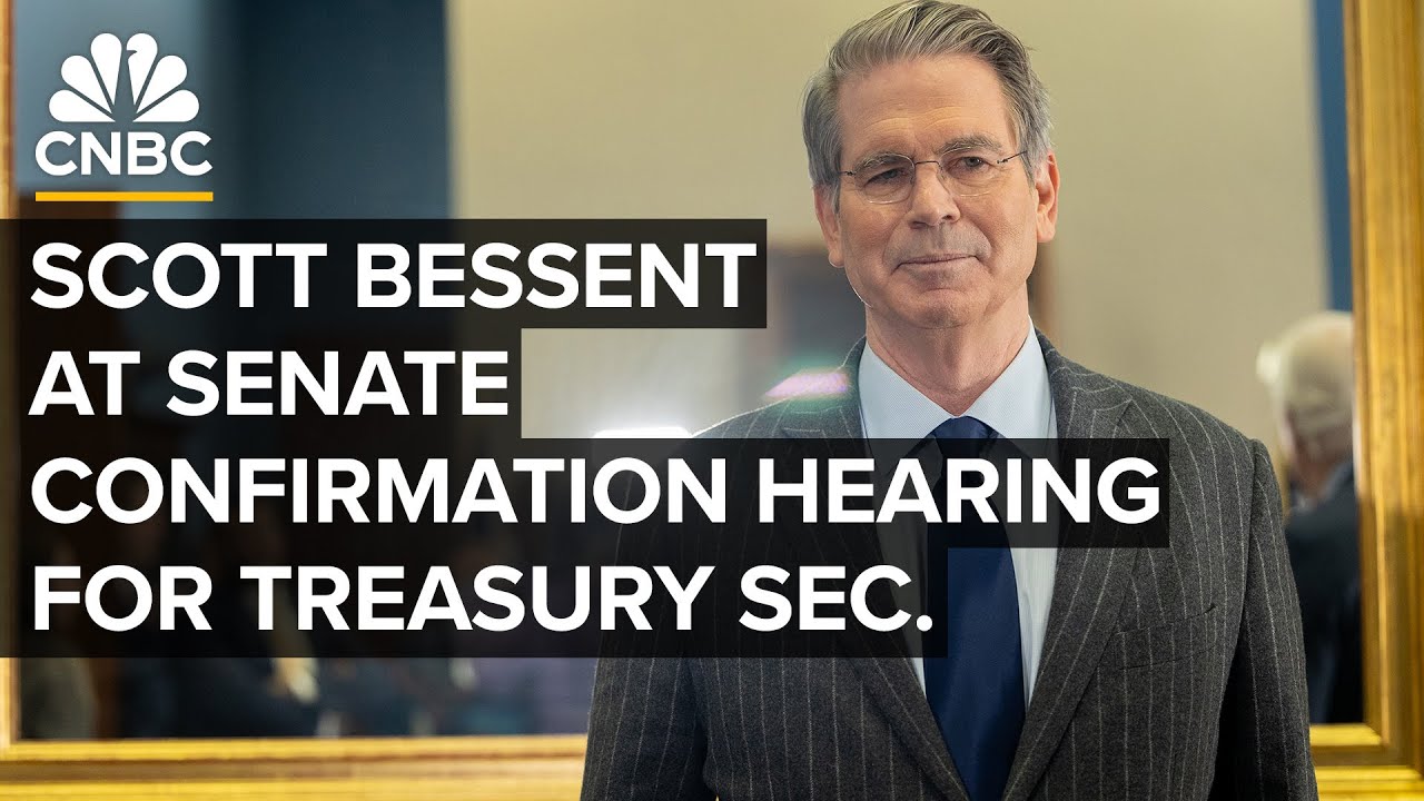 Scott Bessent faces questions at Senate confirmation hearing for ...