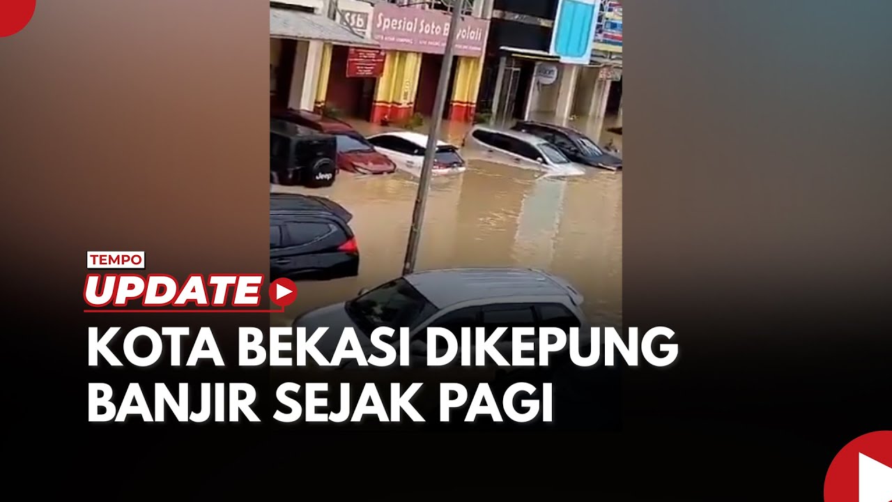 Mobil-Mobil Terendam Banjir di Grand Galaxy City Bekasi - YouTube