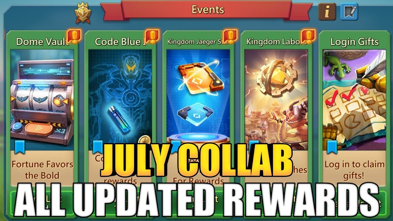 Lords mobile x Pacific Rim July Collab All Updated Rewards - YouTube