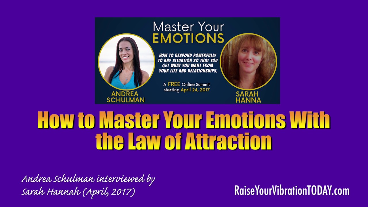 How to Master Your Emotions (Andrea Schulman Interview Replay) - YouTube