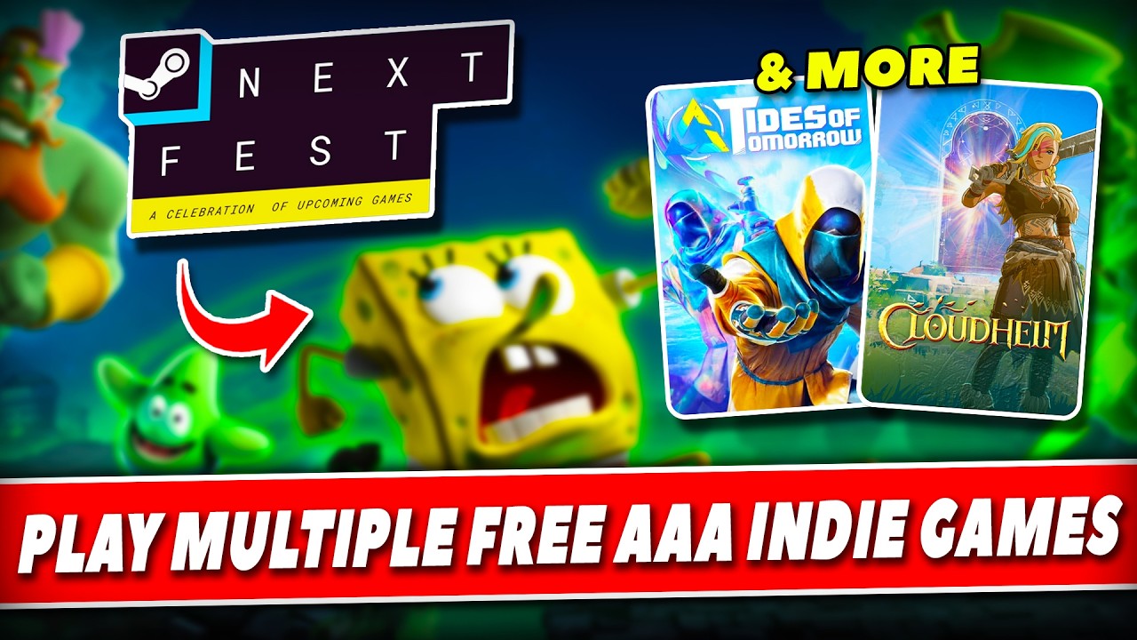 Play 100+ AAA, Indie FREE Games To Try In Steam Next Fest - YouTube