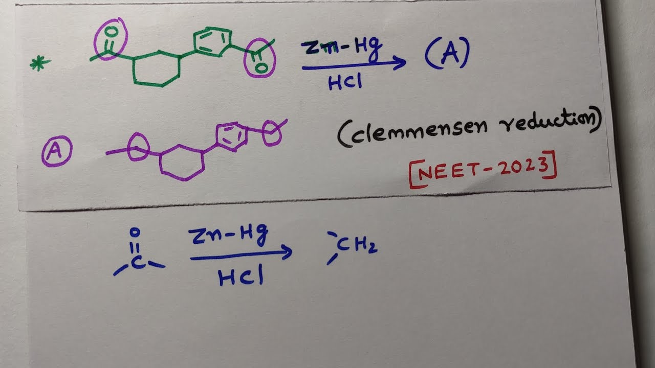Clemmensen reduction || NEET.. 2023 - YouTube