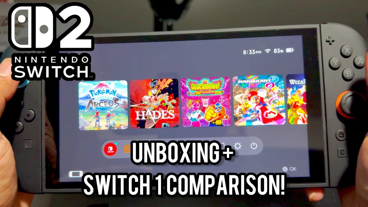 Nintendo Switch 2 Unboxing + Switch 1 Comparison! - YouTube