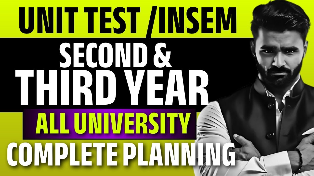 Unit Test/Insem Planning | SECOND & THIRD Year Engineering | All ...