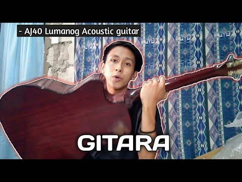 LUMANOG ACOUSTIC GUITAR UNBOXING AND REVIEW - YouTube