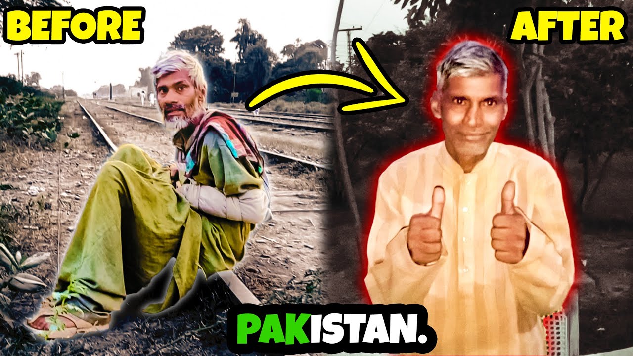 Transformation of Helpless man | Haircut of Poor Man and Change his ...