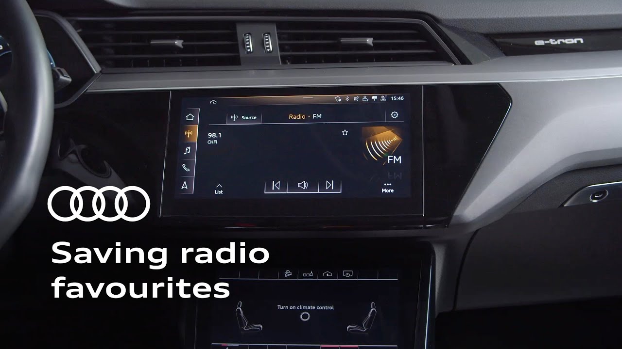 Saving radio favourites in your Audi - YouTube