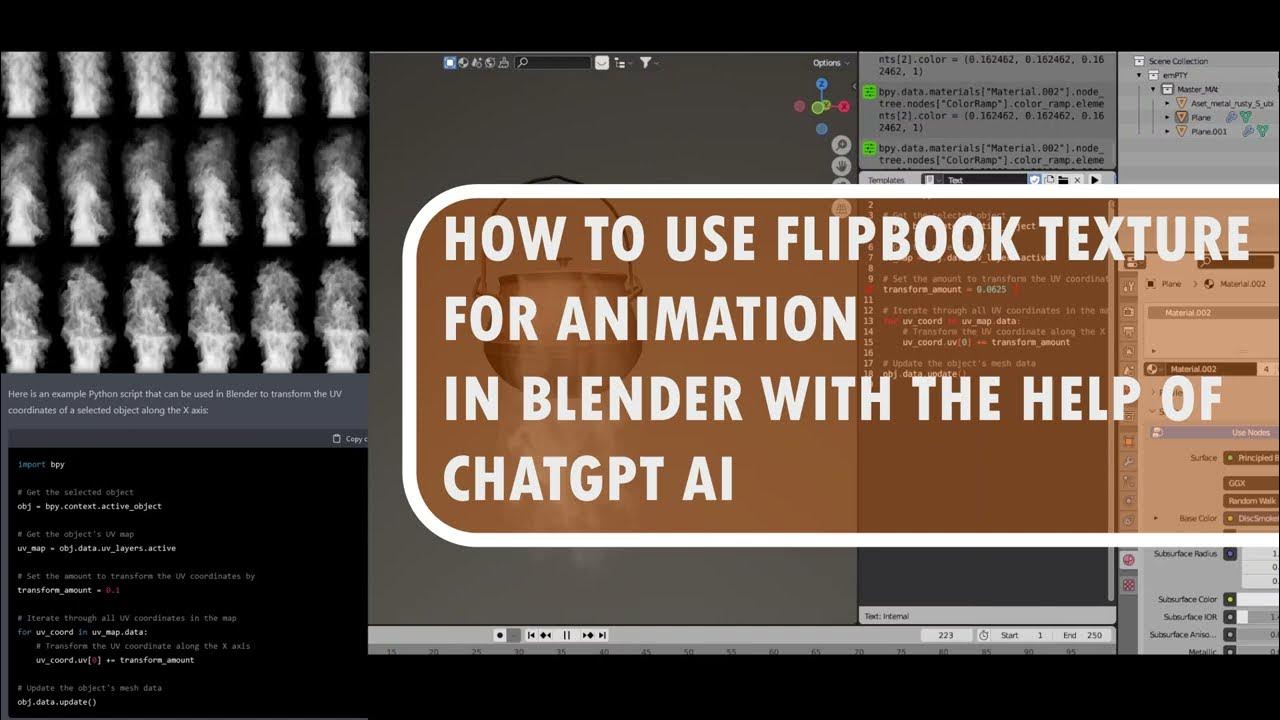 Using Flipbook Textures in Blender - YouTube