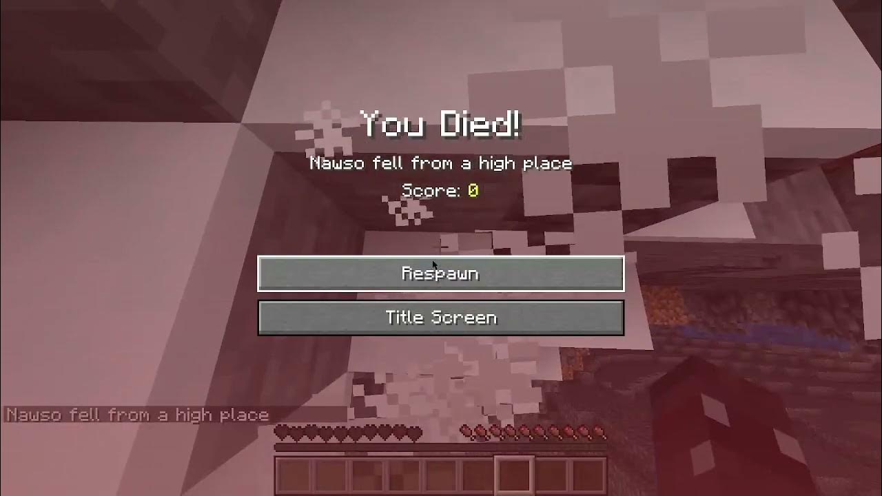 Dying and respawning in minecraft - YouTube