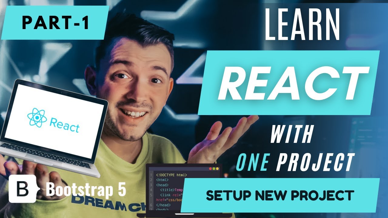 Setup REACT environment 2025|Part 1: Learn ReactJS with Project in 2hrs|React Tutorial for ...