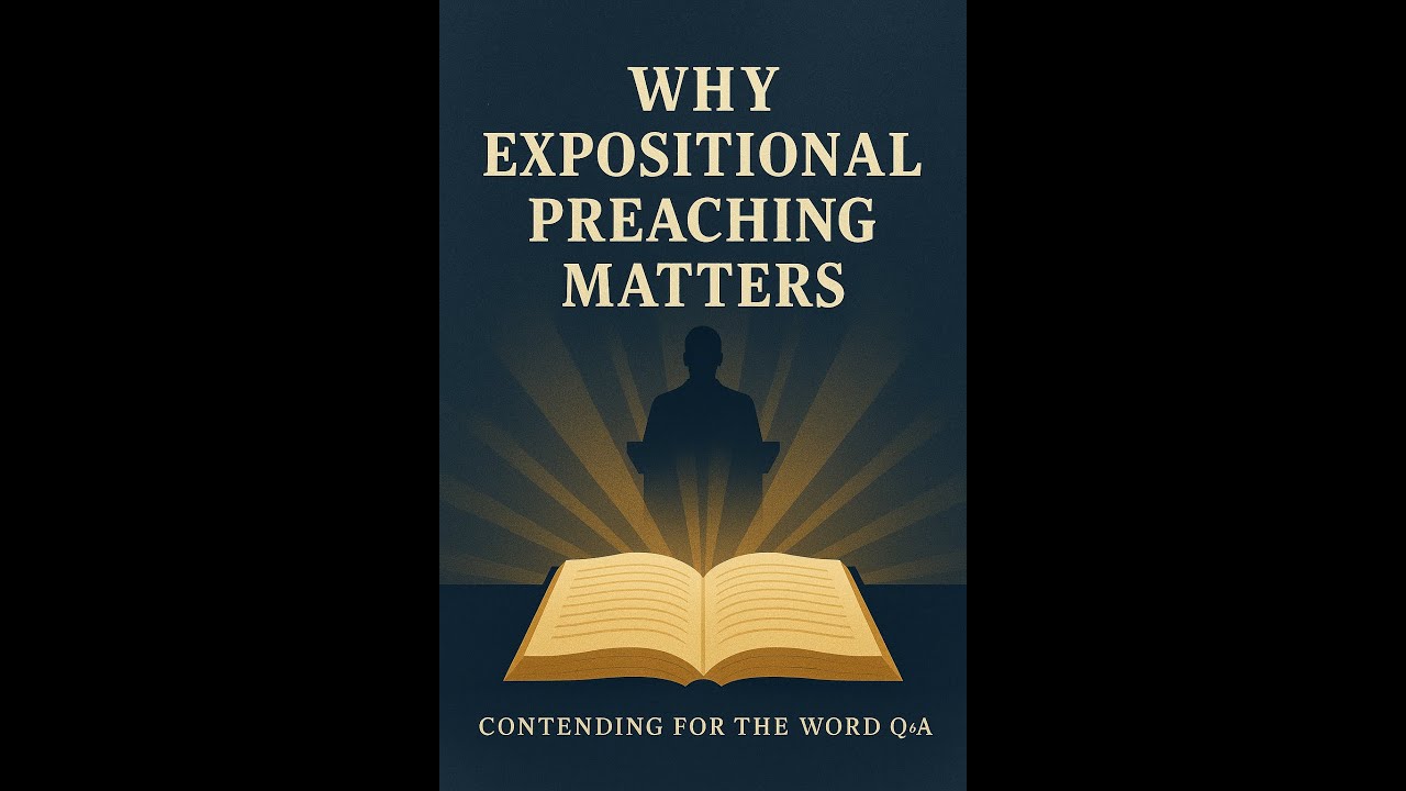 Why Expositional Preaching Is Essential for the Local Church - YouTube