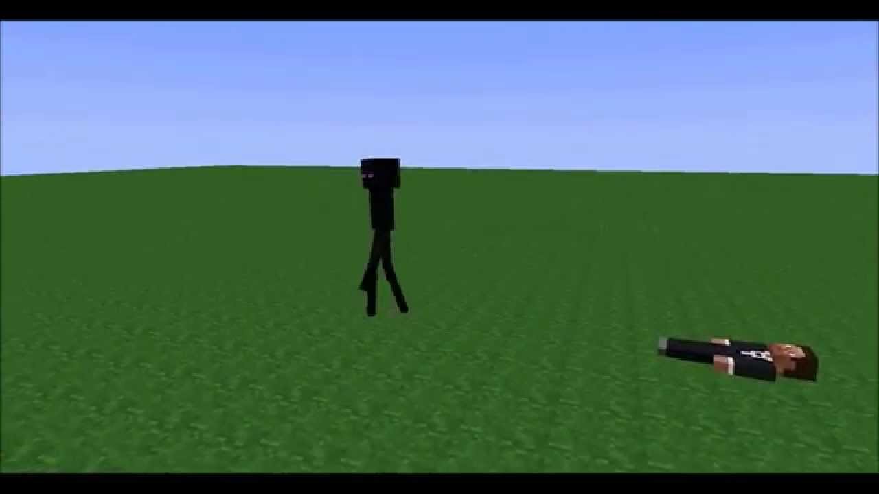 Enderman Fight Scene-A Minecraft Animation - YouTube