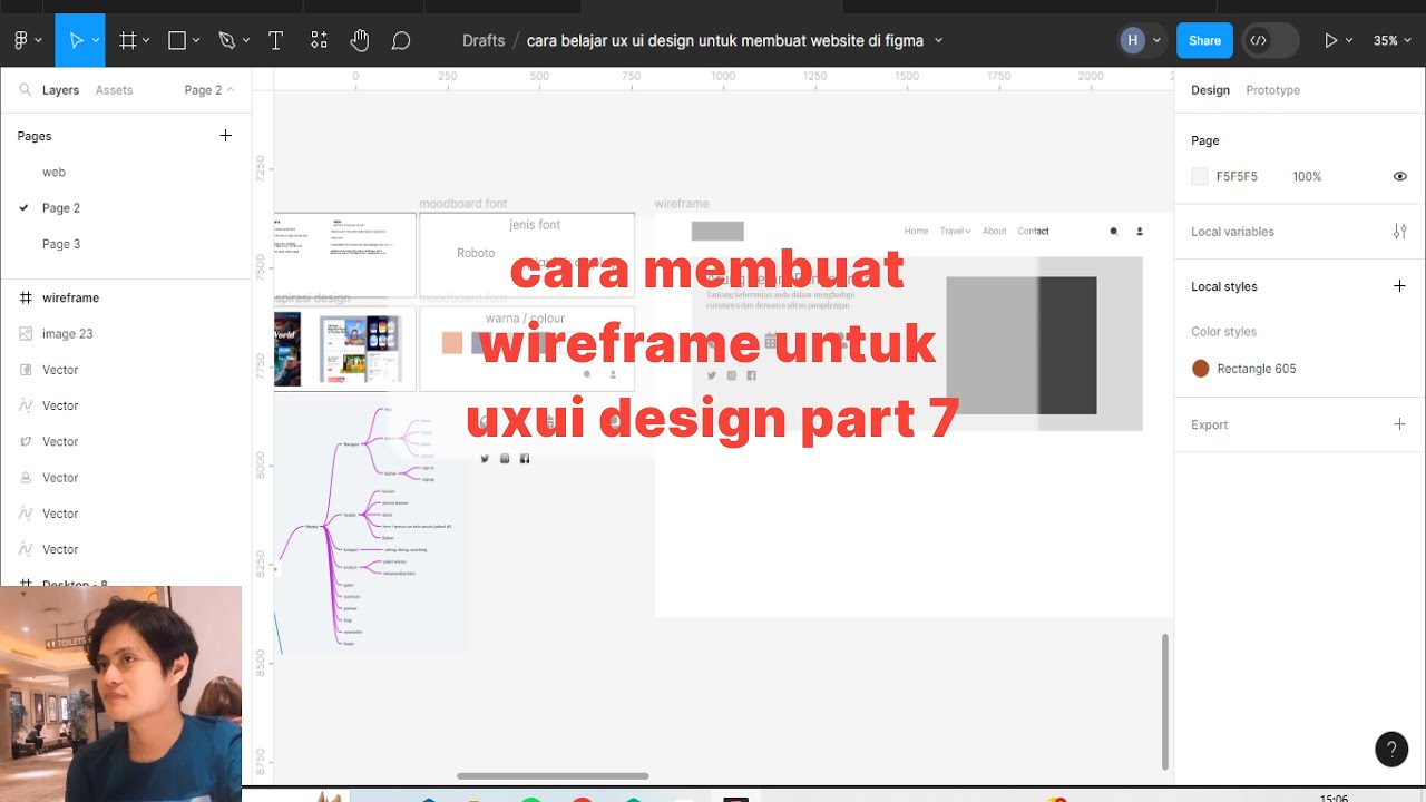 cara membuat wireframe secara detail di figma part 7 - YouTube