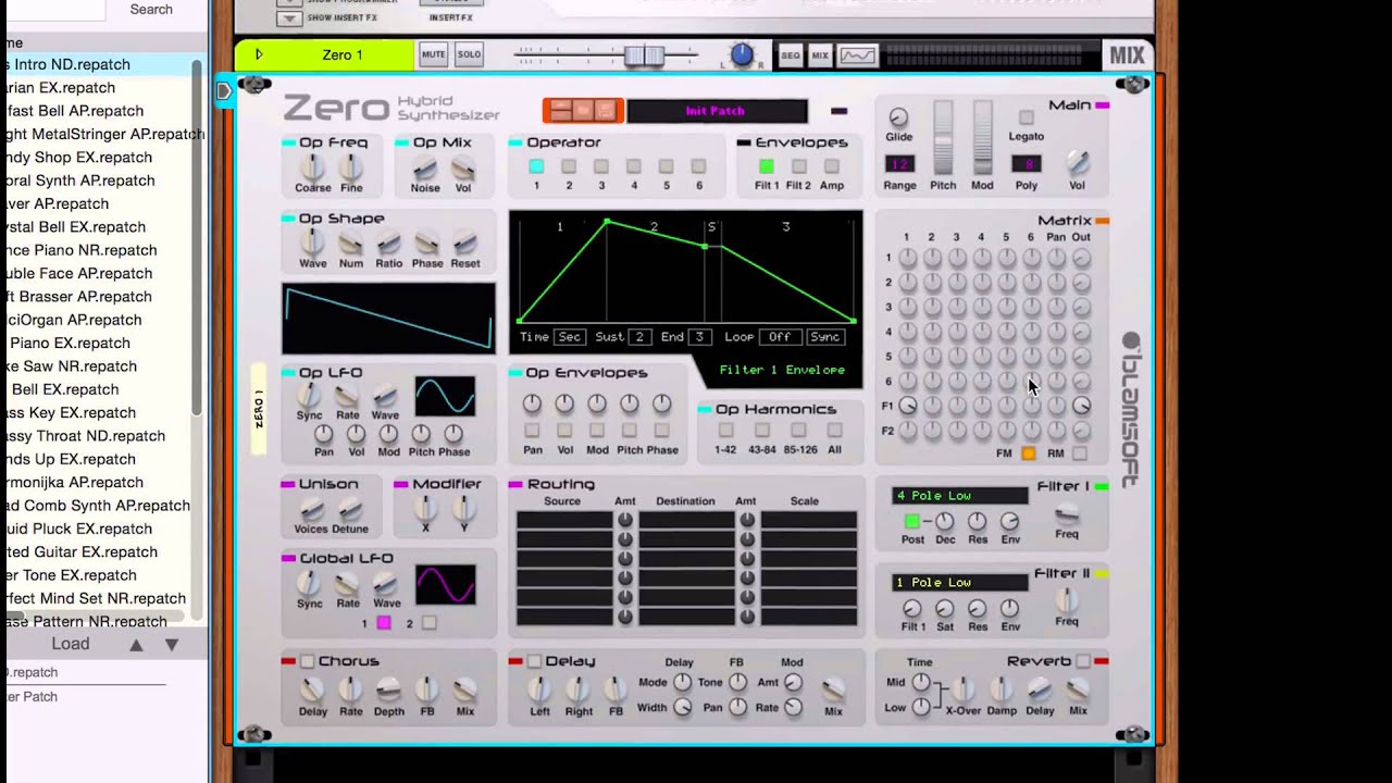 Zero Hybrid Synthesizer - Talking Bass Tutorial - YouTube