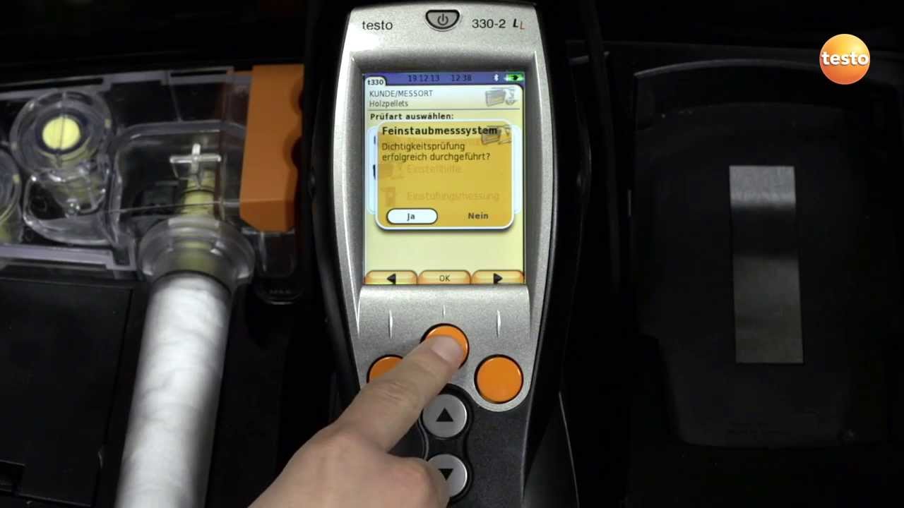 Feinstaub-Messsystem testo 380: Durchführung der Messung (3/12) | Be ...