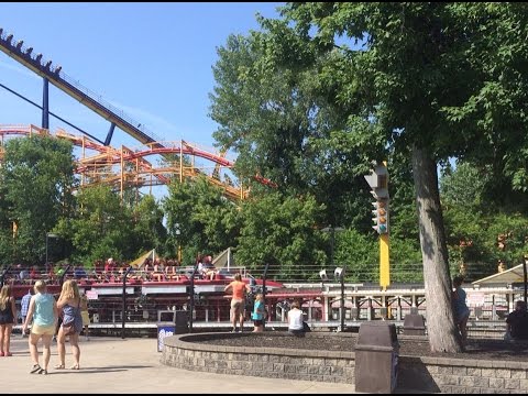 Riding Top Thrill Dragster at Cedar Point - YouTube