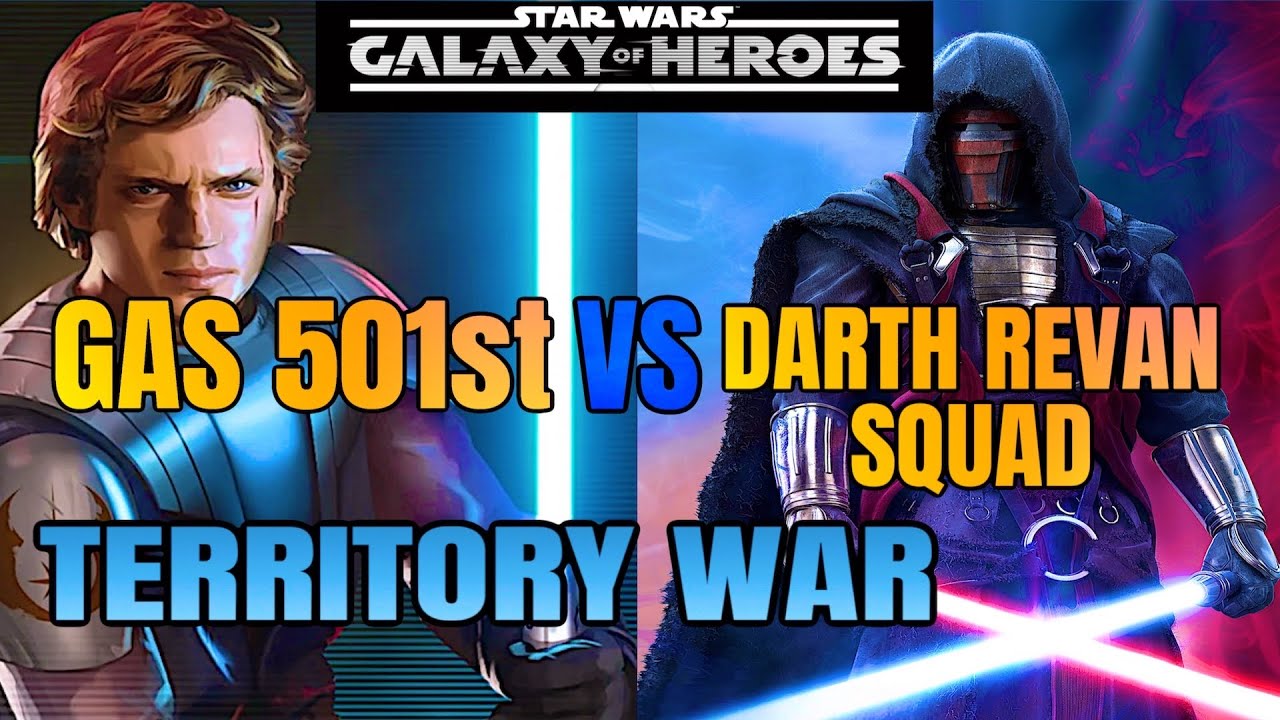 DARTH REVAN COUNTER WITH GAS 501ST SQUAD - SWGOH. TW - YouTube