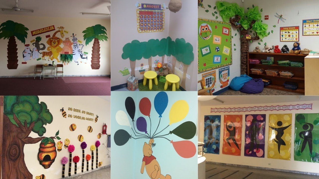 Preschool decoration ideas/Classroom Wall decoration design/Wall ...
