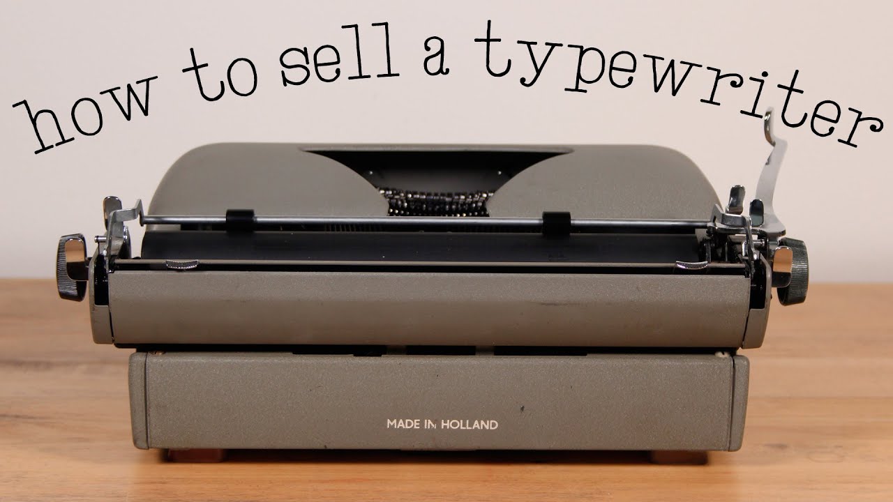 how I sell a typewriter - YouTube