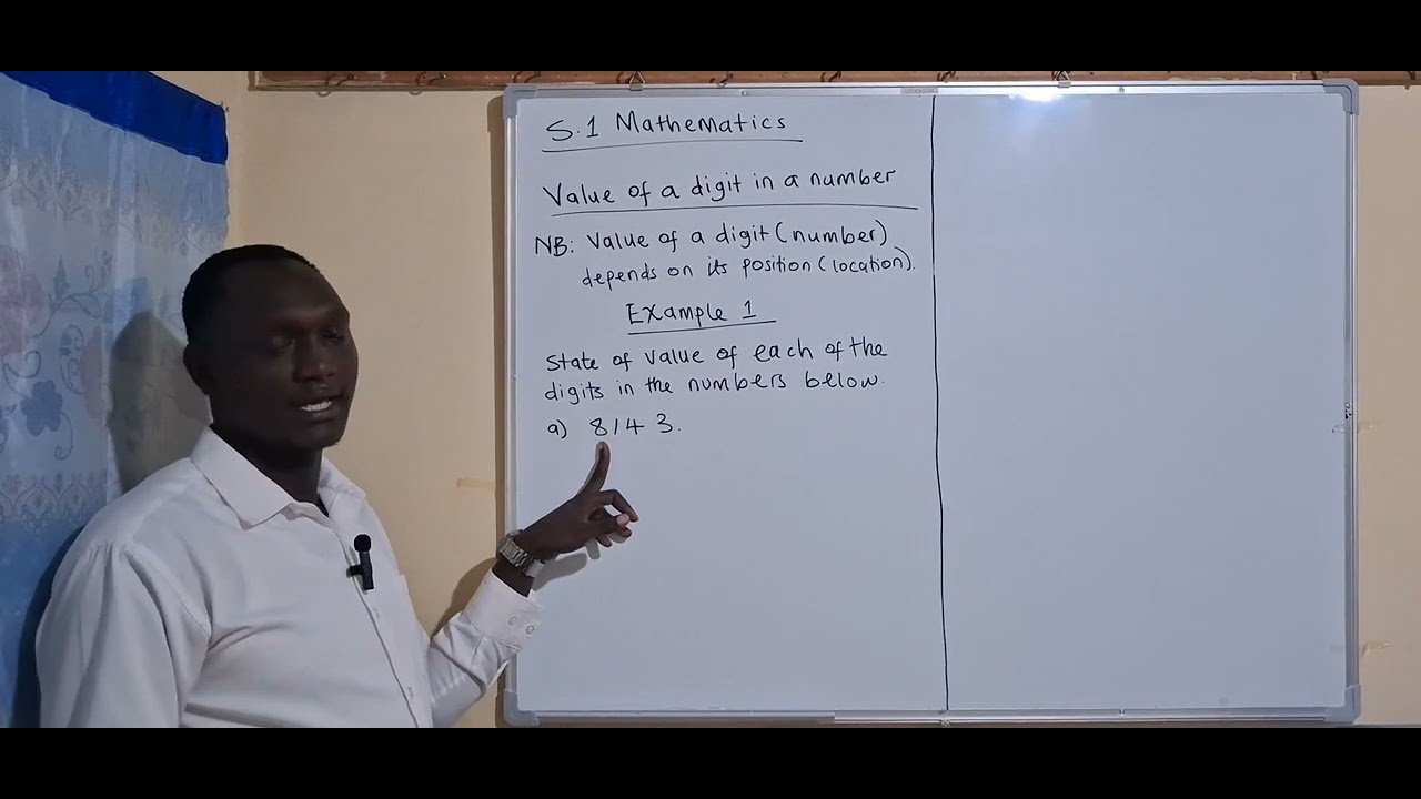 S.1 Mathematics Value of a digit Video 1 part I - YouTube