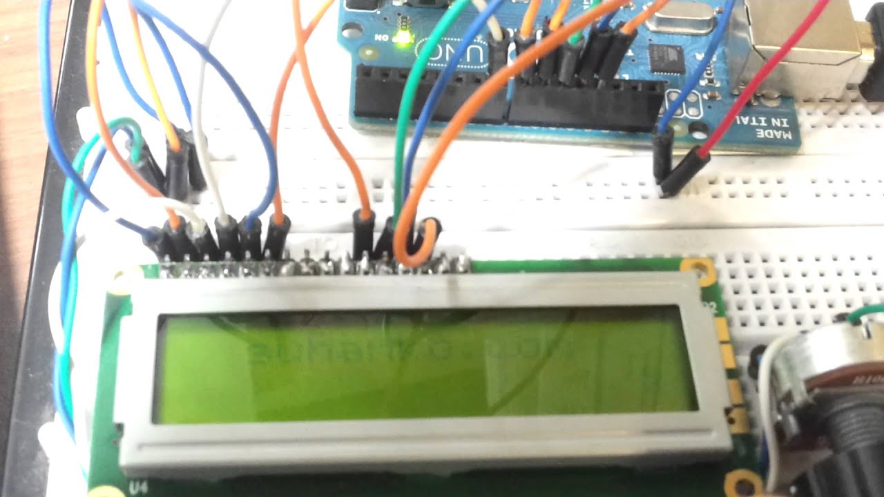 Display lcd com arduino - YouTube