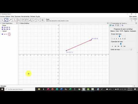 Vectores iguales o equipolentes con geogebra - YouTube
