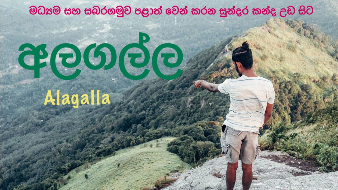 අලගල්ල කන්ද උඩ ඉදන් බලද්දී කොහොමද view එක #nature #alagalla #mountains ...