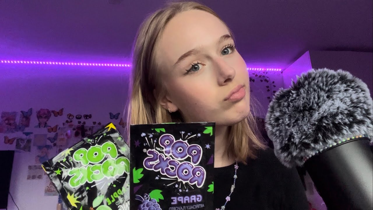 ASMR pop rocks mukbang mouth sounds | rambling and personal attention ...