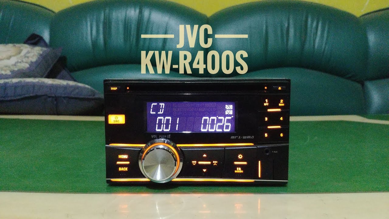 Head unit JVC KW-R400S - YouTube