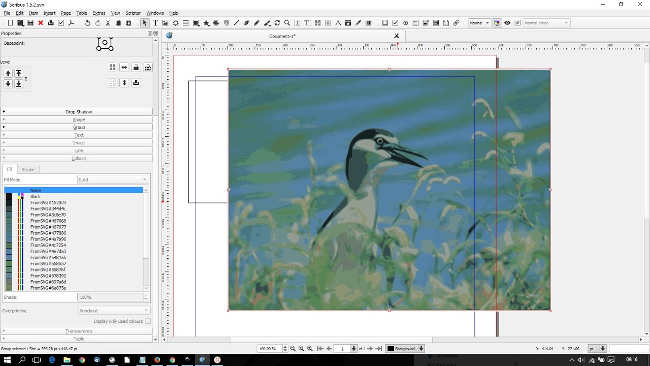 Scribus - Color indexed images with inkscape for color palette - color ...