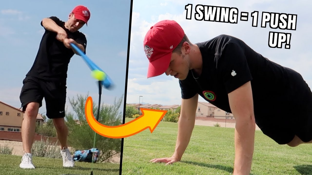 FORCING MYSELF TO SWING BETTER BY DOING PUSH UPS! IRL Baseball ...