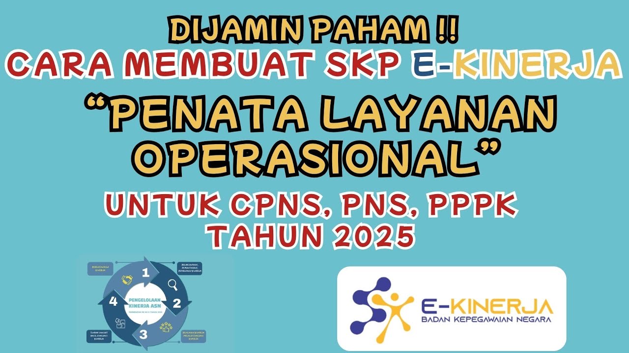 cara membuat SKP E-Kinerja PENATA LAYANAN OPERASIONAL bagi CPNS PNS ...