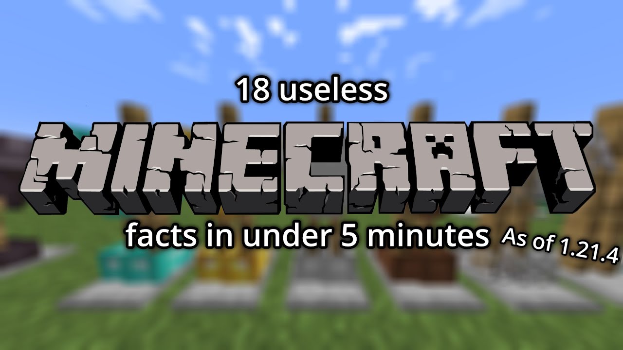 5 Minutes of useless Minecraft facts - YouTube