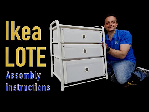 Ikea LOTE Chest of 3 drawers Assembly instructions