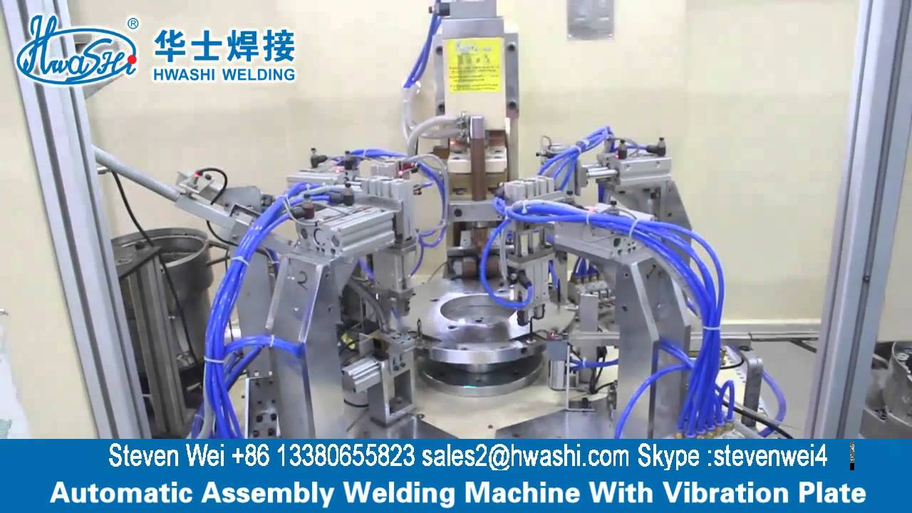 Automatic Assembly Welding Machine With Automatic Feeder - YouTube