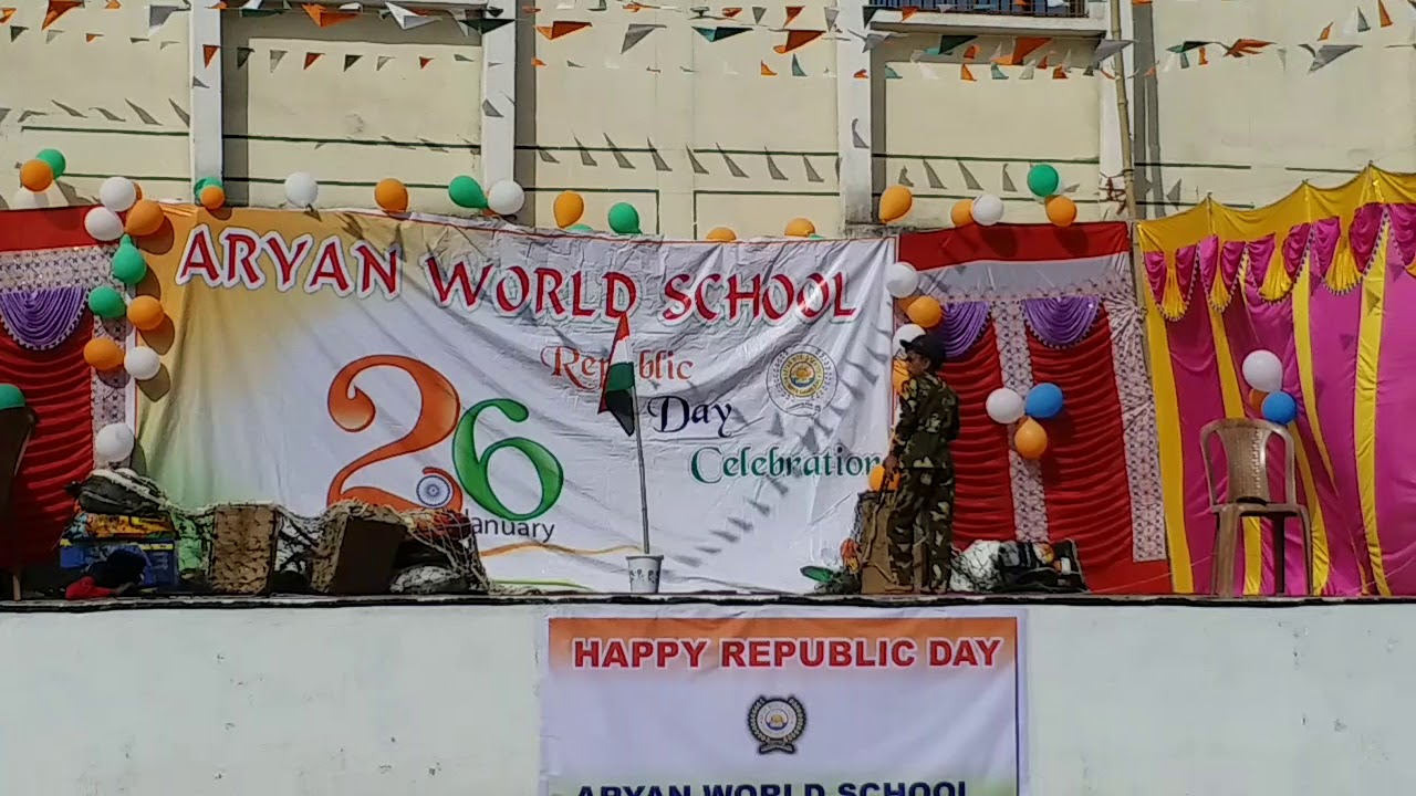 Aryan world school raigarh. REPUBLIC day 2018 - YouTube