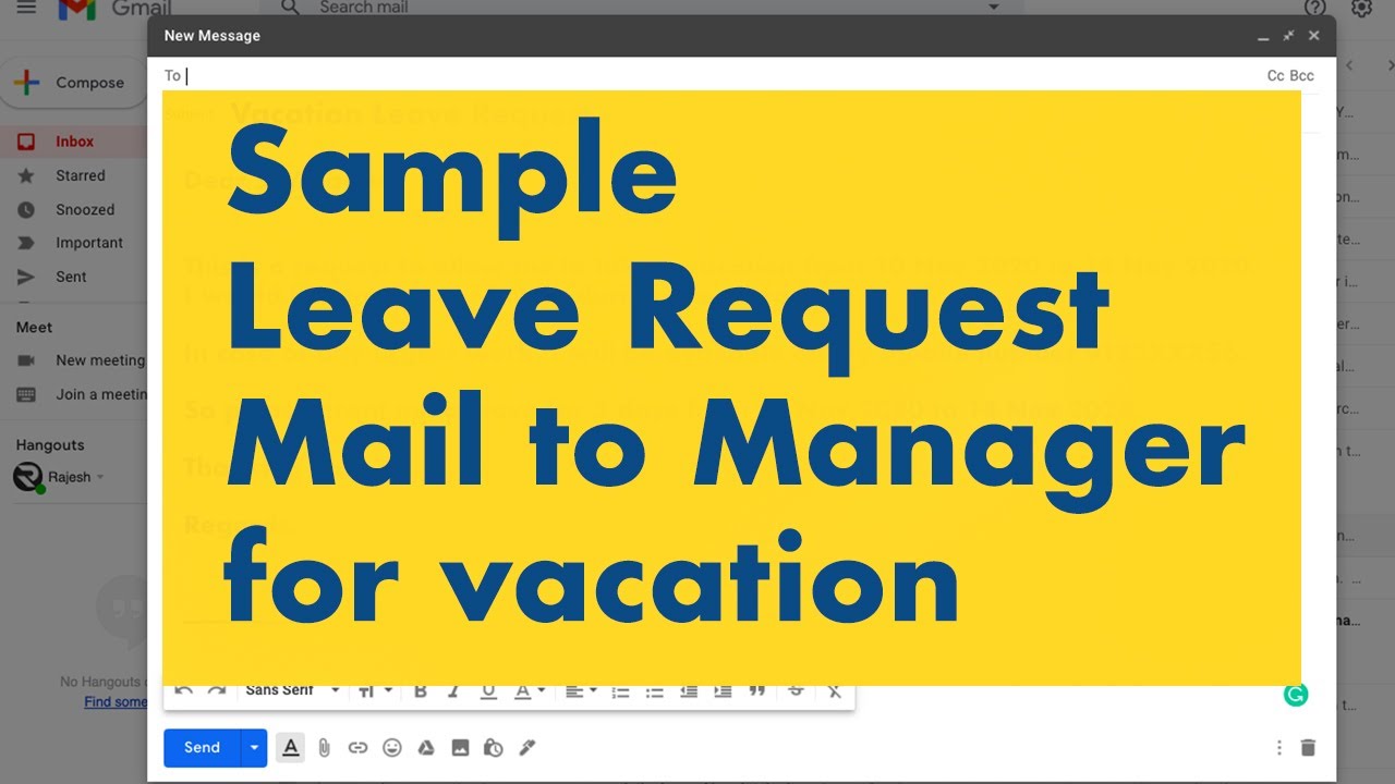 Leave Request Mail To Manager For Vacation YouTube leave-request-mail-to-manager-for-vacation-youtube